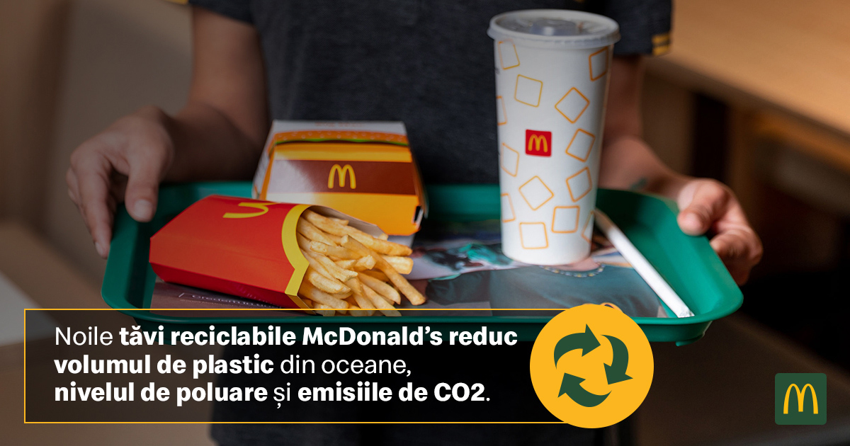 McDonald's introduce în România tăvi din plastic 100% reciclat în ...