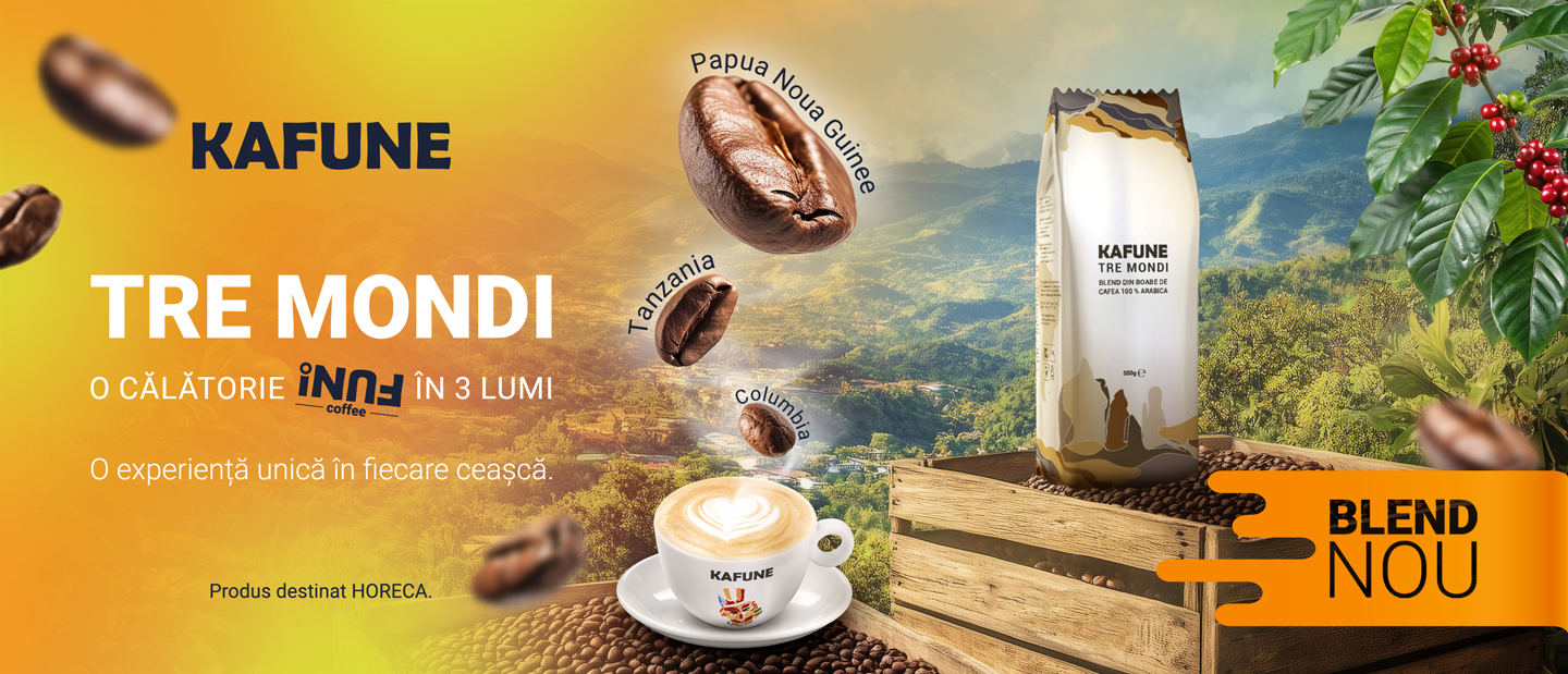 LA FÂNTÂNA lansează KAFUNE TRE MONDI, un blend de cafea exclusiv și ...